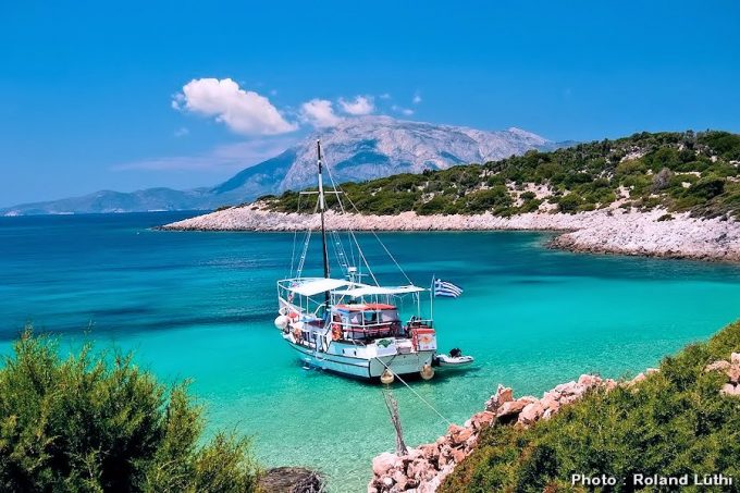Samiopoula beach at the small homonym island next to Samos island