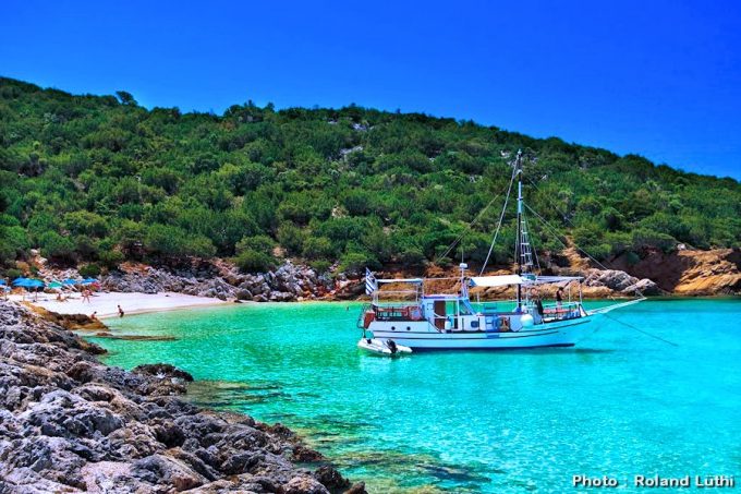 Samiopoula beach at the small homonym island next to Samos island