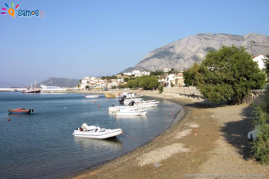 Ormos Marathokampou settlement at Greek island of Samos