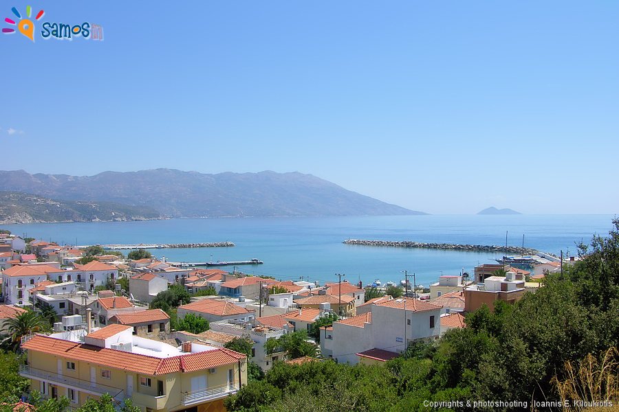 Ormos Marathokampou settlement at Greek island of Samos